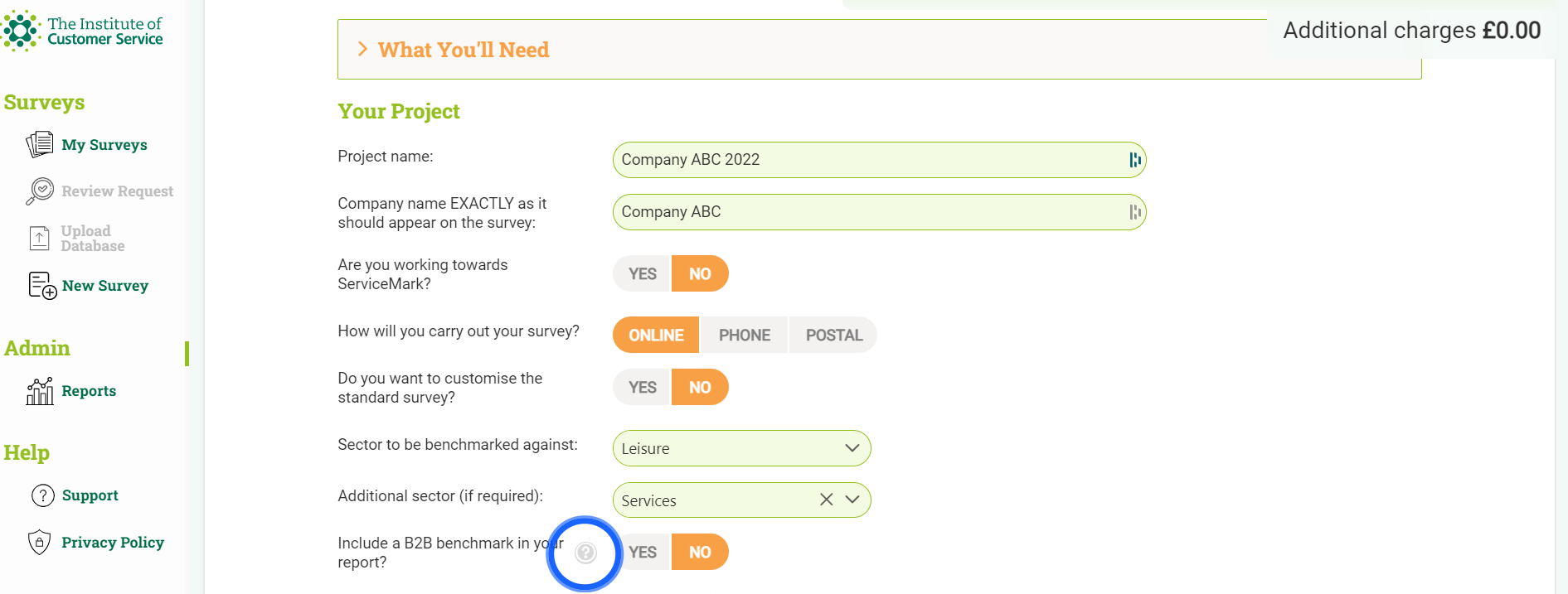 Business Benchmarking: getting started with your survey