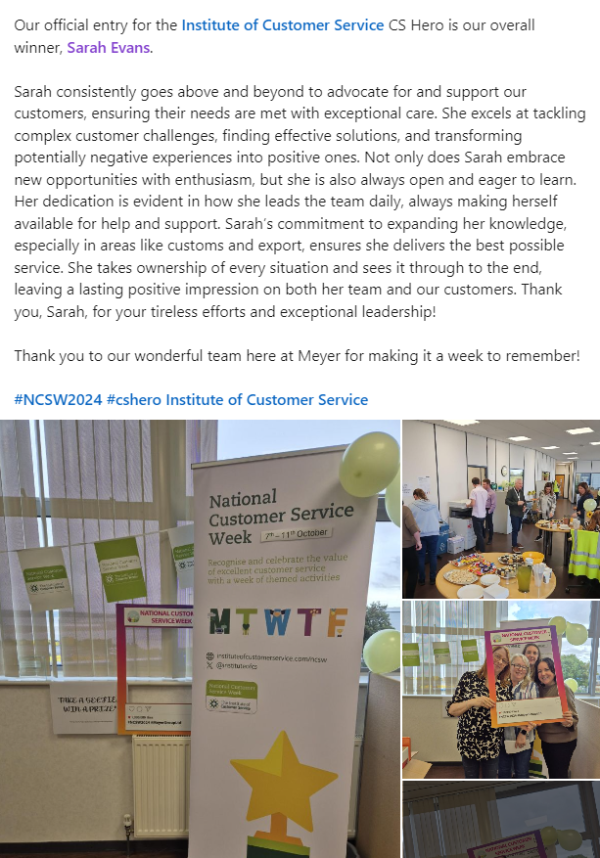National Customer Service Week 2024 Round-up ⋆ Institute of Customer ...